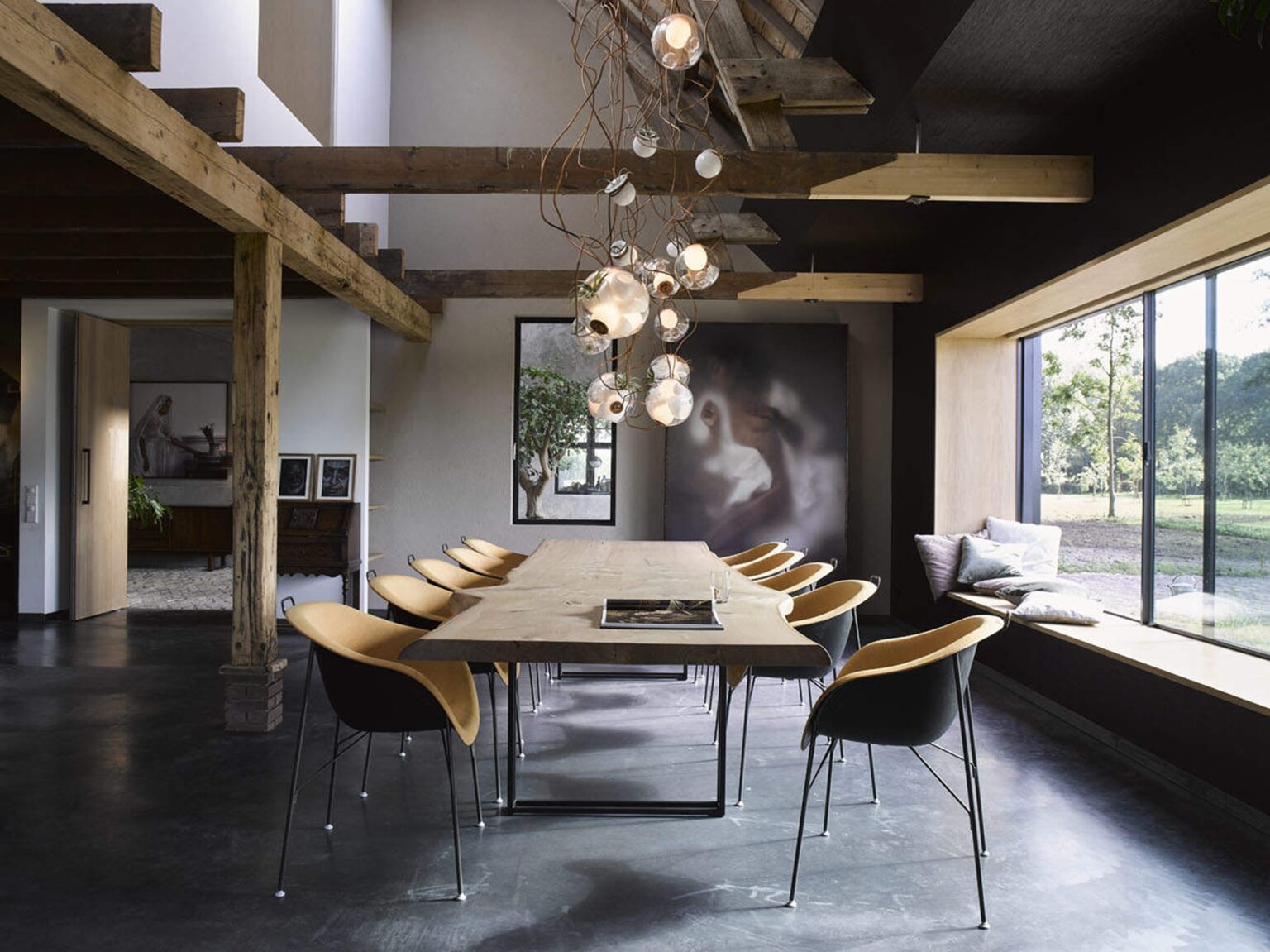 Modern architecture combines nature, old buildings and contemporary ...