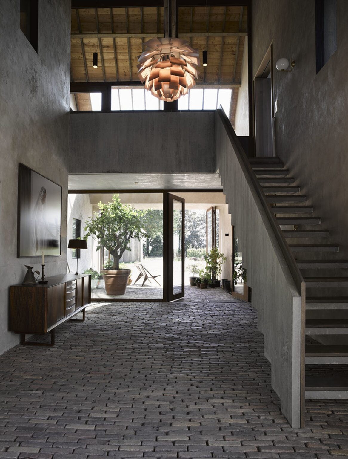 Modern architecture combines nature, old buildings and contemporary ...